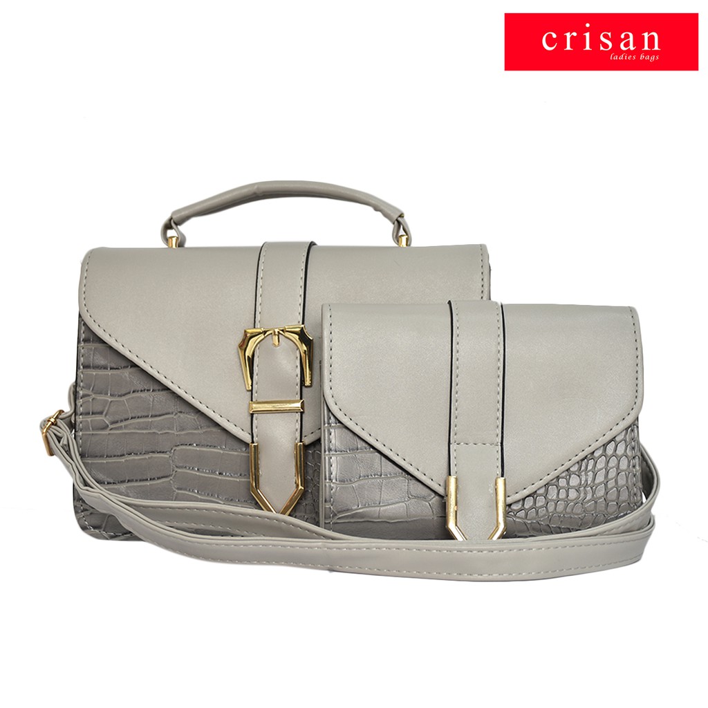 Crisan Bags - Loren - Women's Organic Satin Leatherette Handbag ...