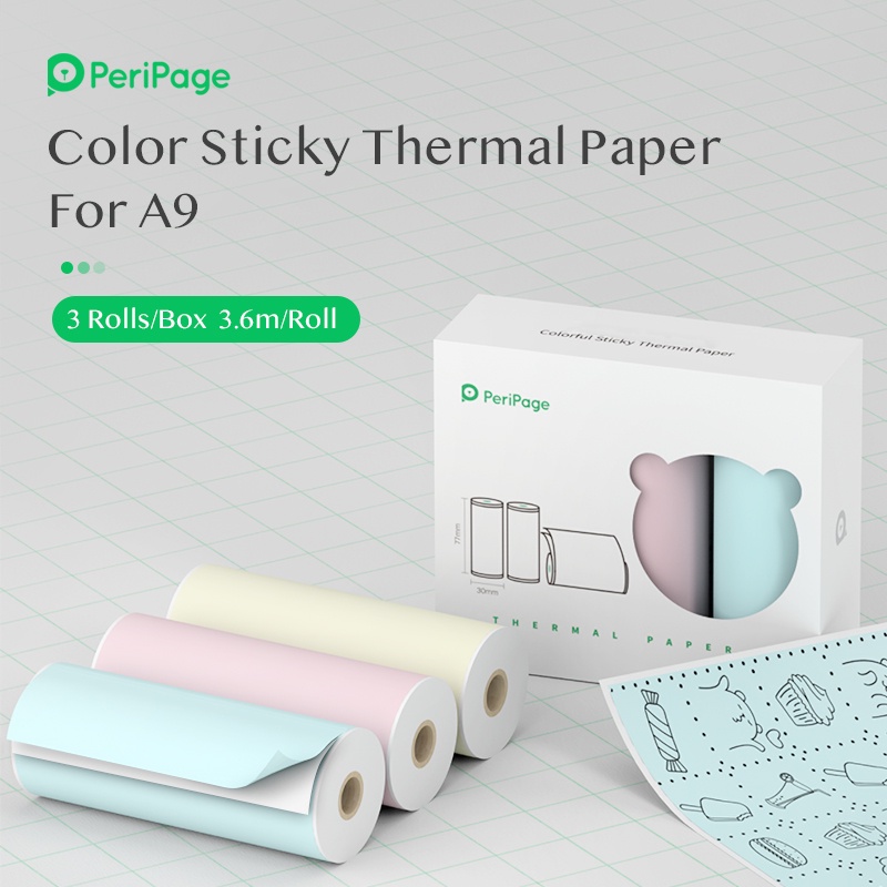 Peripage Notes Thermal Paper Sticker Translucent For Bpa-Free Printable ...