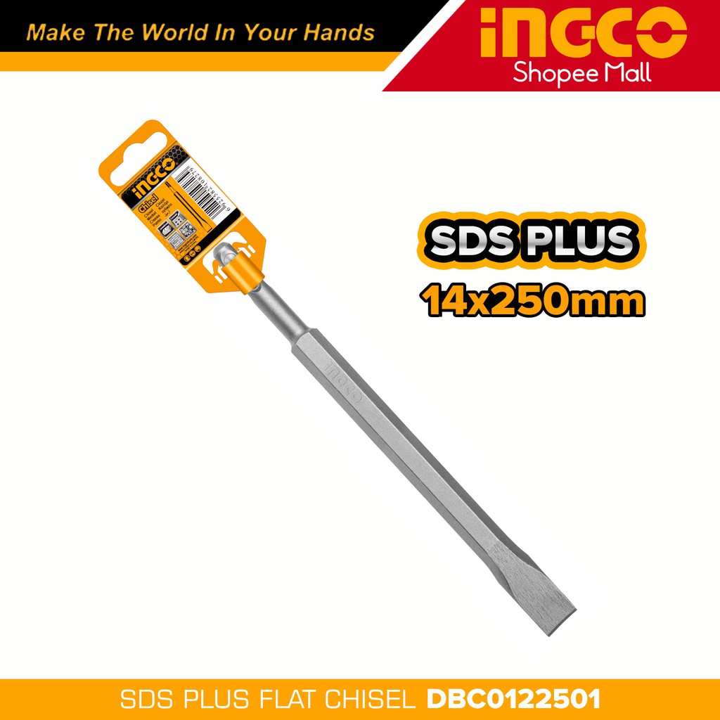 INGCO SDS Plus Concrete Breaker Demolition Chisel 14x250mm DBC0112501 ...