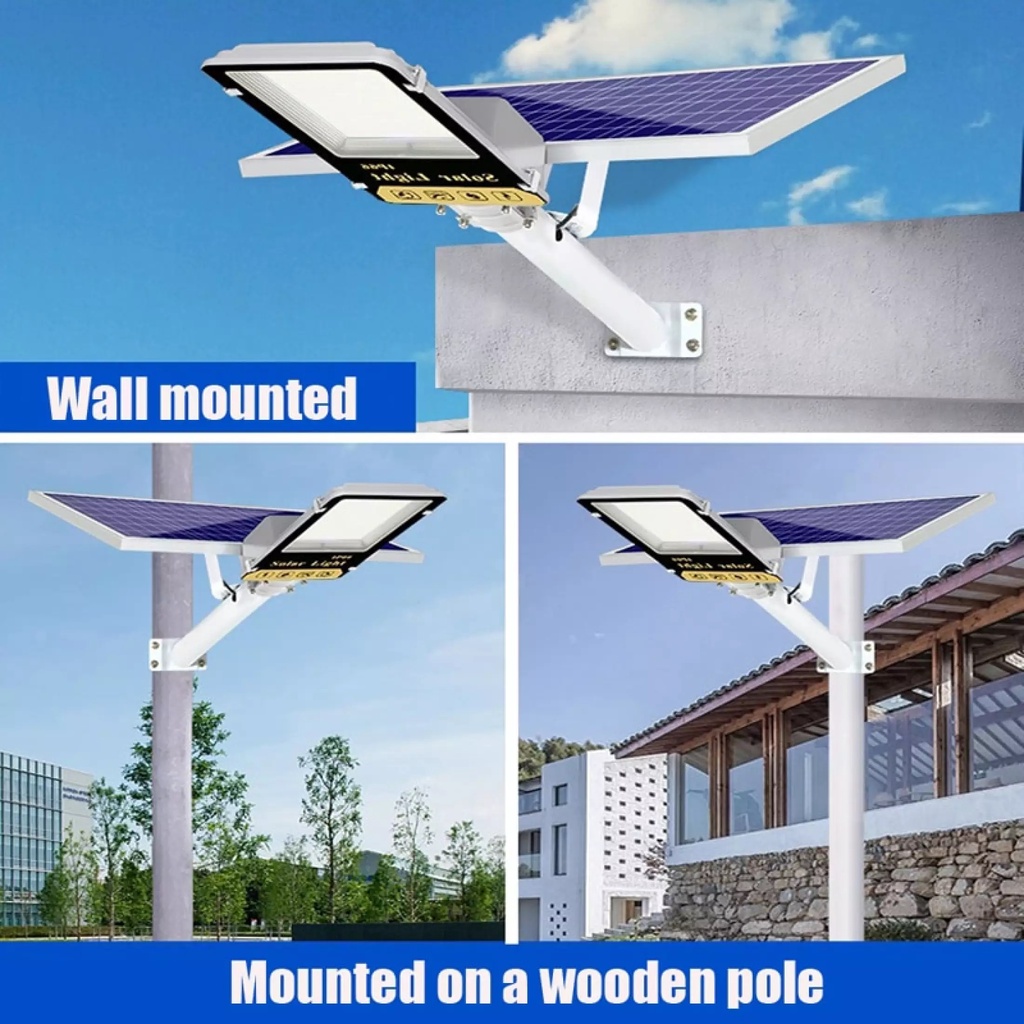 Solar Street LED Lights Powered Sunlight Outdoor Waterproof 30 - 400W ...