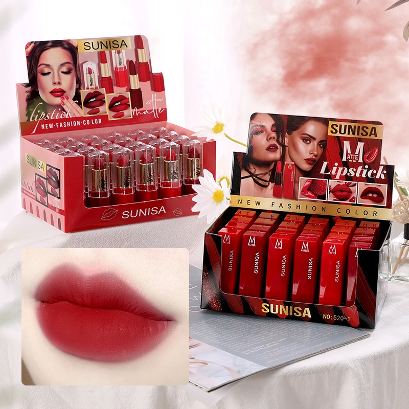 SUNISA Matte Lipstick 24pcs Set | Shopee Philippines