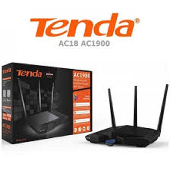 Tenda AC18 / Router / AC1900 Smart Dual-Band Gigabit WiFi Router ...