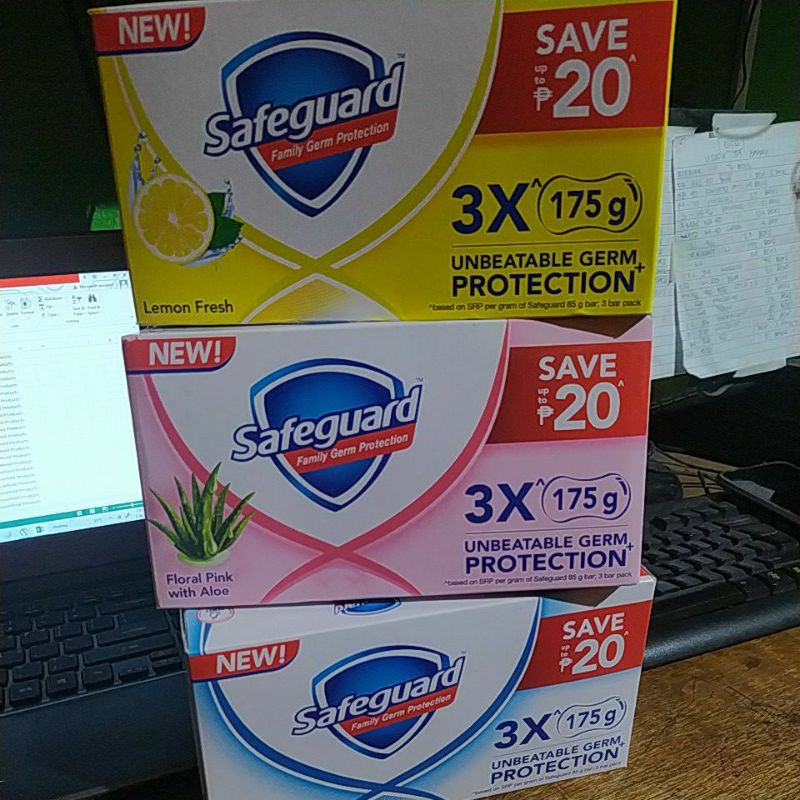 SAFEGUARD SOAP 3PID BAR 3x175 (choose variations) | Shopee Philippines