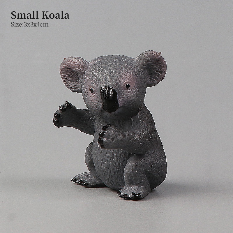 New Wildlife World Solid Simulation Animal Koala Set Animals Model ...