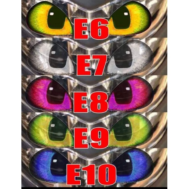 NMAX V1 TOOTHLESS WINKER EYE STICKER TRANSPARENT/TRANSLUCENT VINYL ...