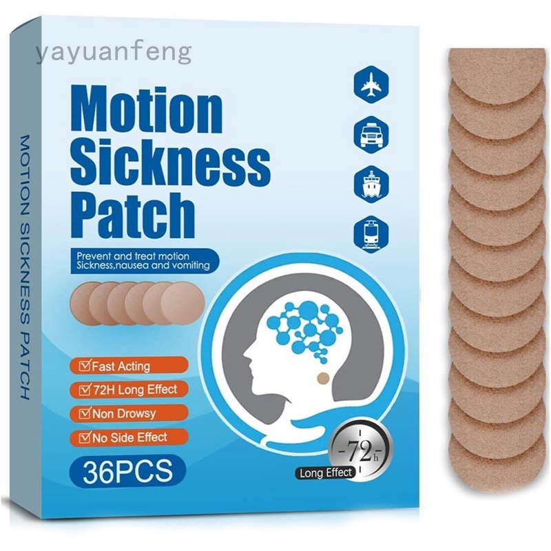 Motion Sickness Patch - 36 Pack - Works to Relieve Vomiting, Nausea, Dizziness. | Shopee Philippines