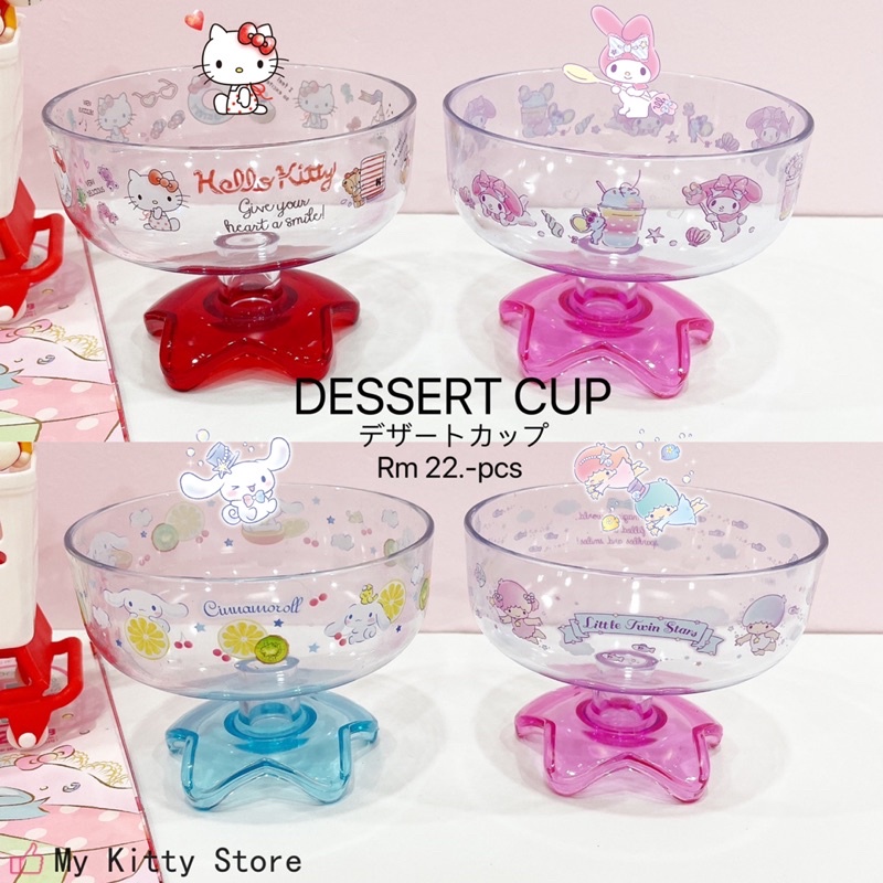 Cartoon Hello Kitty My Melody Dessert Cup Cinnamoroll Little Twin Star ...