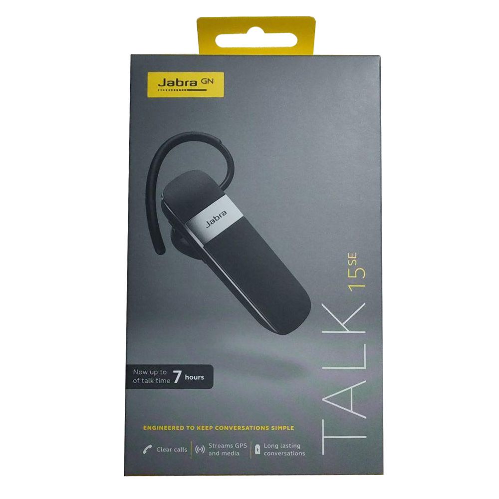 Jabra Talk 15 SE mono Bluetooth Headphones ( Black ), 100-92200901-40 ...
