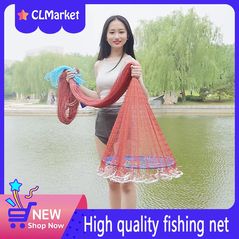 3.6M Fishing Net Full set of fishing net Including 10M Hand Rope ...