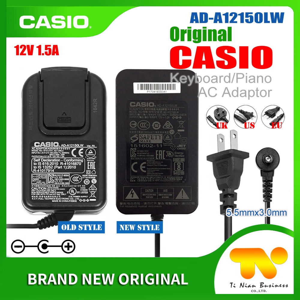 Original 12V 1.5A AC/DC Adaptor AD-A12150LW for Casio CDP-130 CDP-230 ...