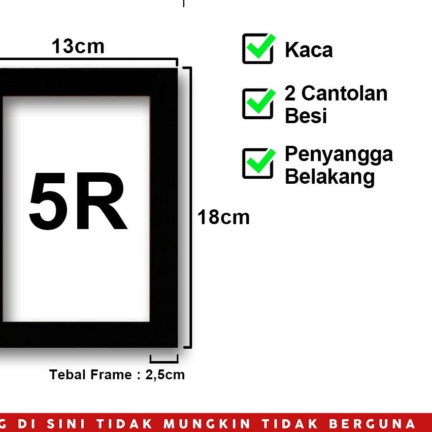 HITAM PUTIH KAYU New Model - Minimalist Frame 4R 5R 6R Black, White ...