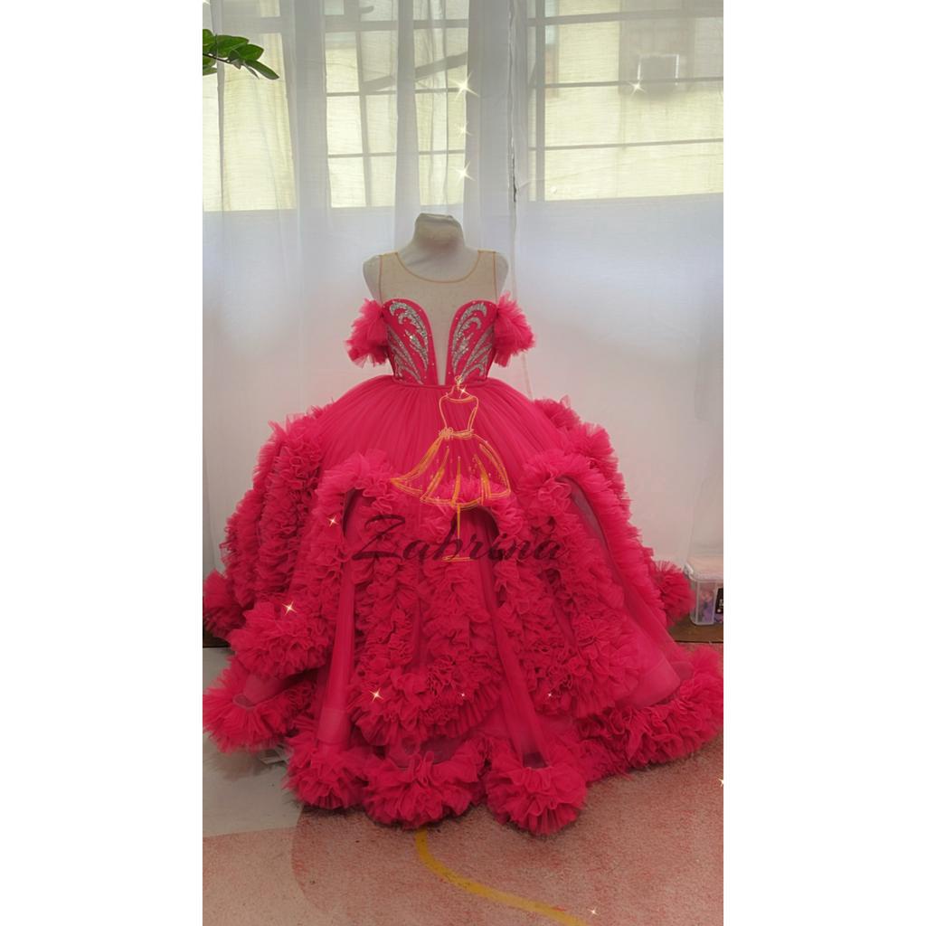 2N1 GOWN FOR KIDS / DETACHABLE SKIRT /BIRTHDAY GOWNS | Shopee Philippines
