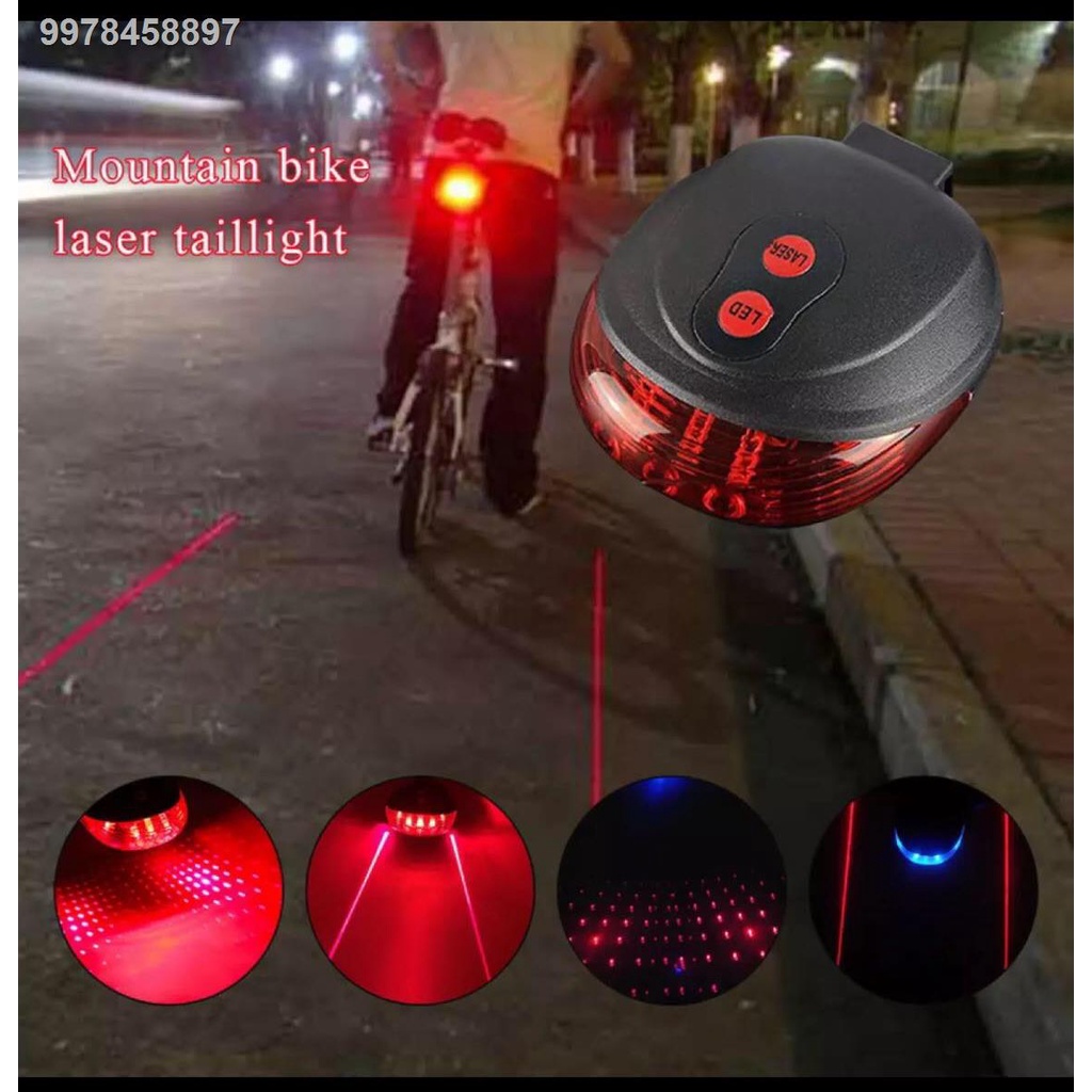 2 Laser + 5 LED Warning Lamp | Bike Laser Tail Light | 4 Kinds Of ...
