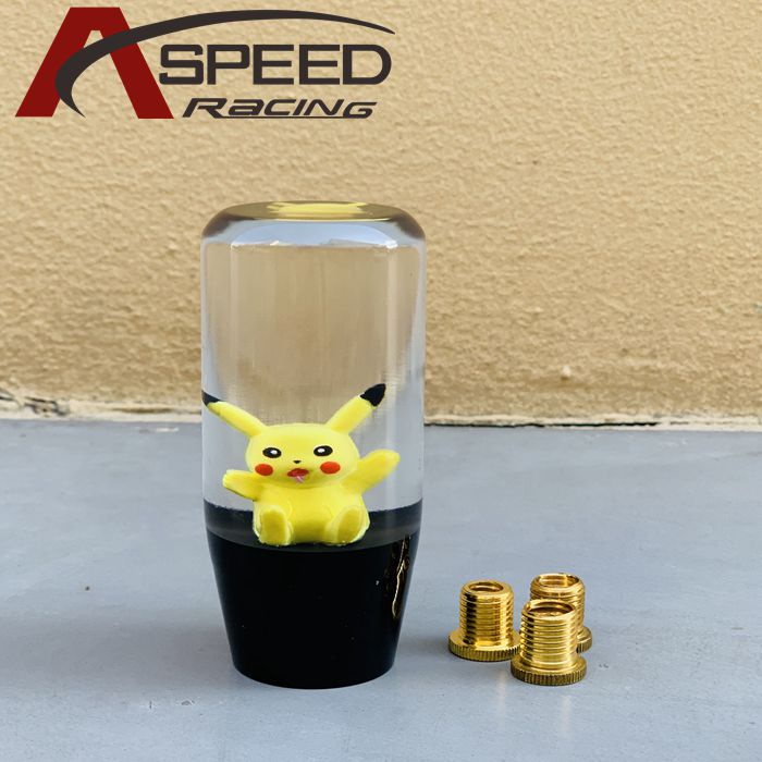 Acrylic Shift Knob JDM Anime Resin Pikachu shifter Gear shift Knob High ...
