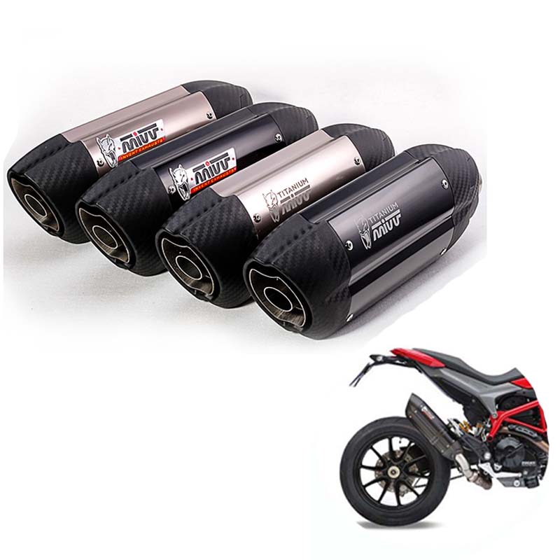 51mm Motorcycle Mivv Exhaust Muffler Pipe With Removeable Db Killer ...