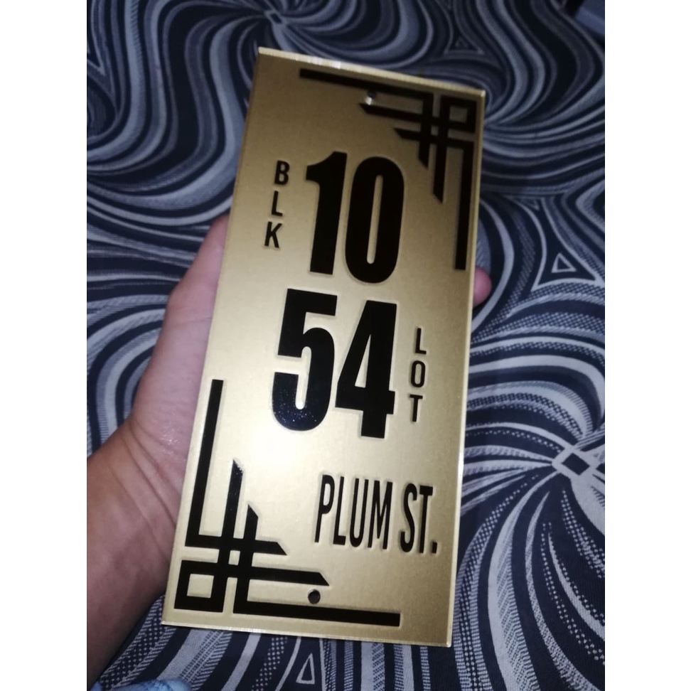 House Number Address Plate ( ACRYLIC ) | Shopee Philippines