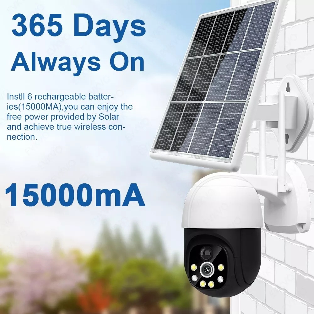 V380 P5 1080 Solar Power CCTV Waterproof IP65 Wireless 4G Outdoor ...
