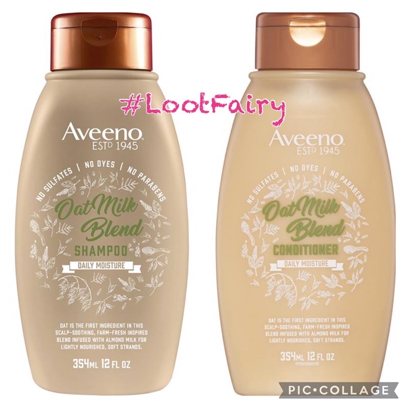 AVEENO OAT MILK BLEND SHAMPOO AND CONDITIONER 354mL | Shopee Philippines