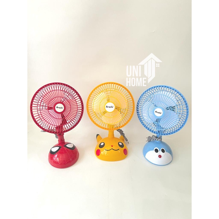 8 "cartoon fan 2in1 Electric fan (Pikachu, spiderman, doraemon ...