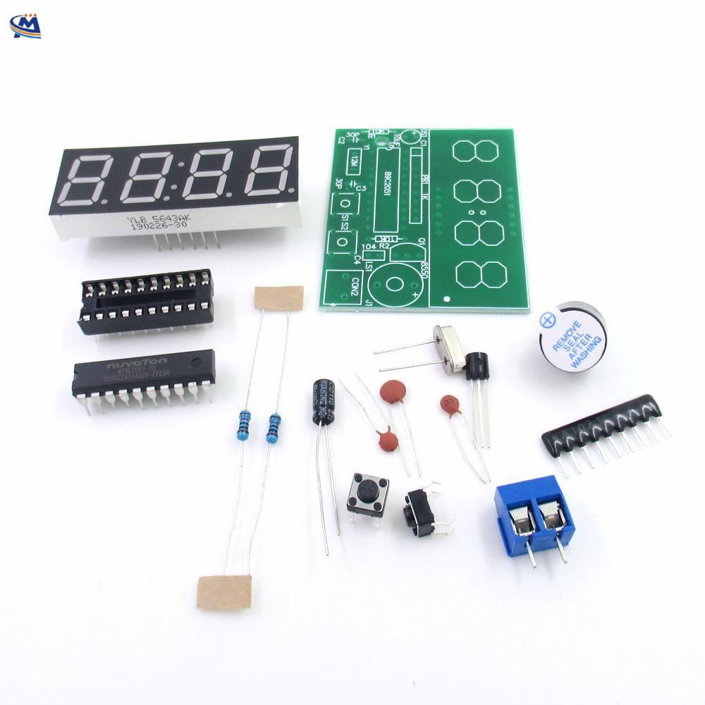 DIY Kits AT89C2051 Electronic Clock Digital Tube LED Display Suite ...