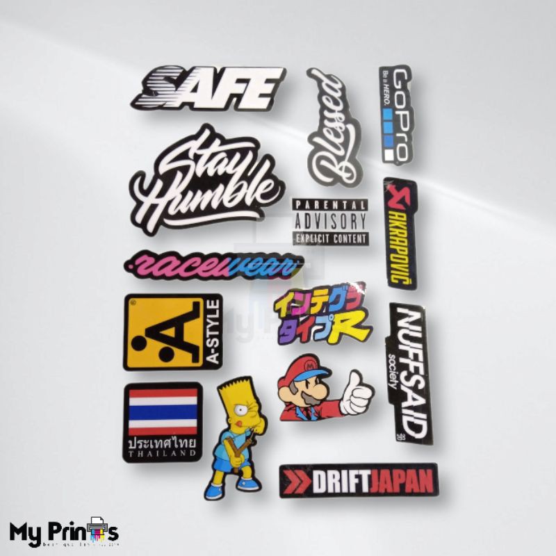 Thai Sticker Motor/Car Glossy Laminated Waterproof | Shopee Philippines