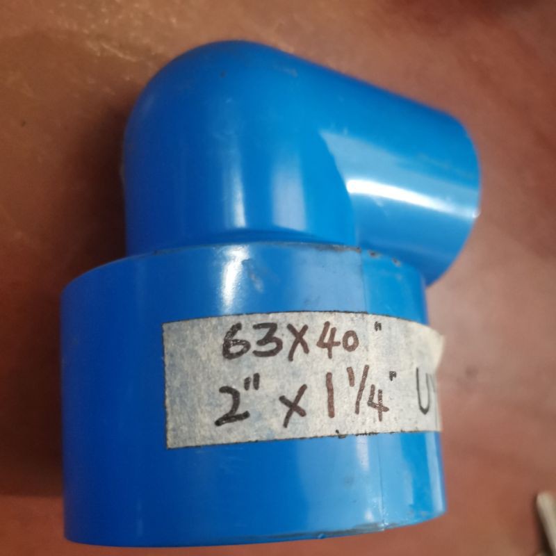 Pvc blue elbow reducer 1-1/2x1, 1-1/2x1-1/4, 2x1-1/4, 2x1-1/2. | Shopee ...