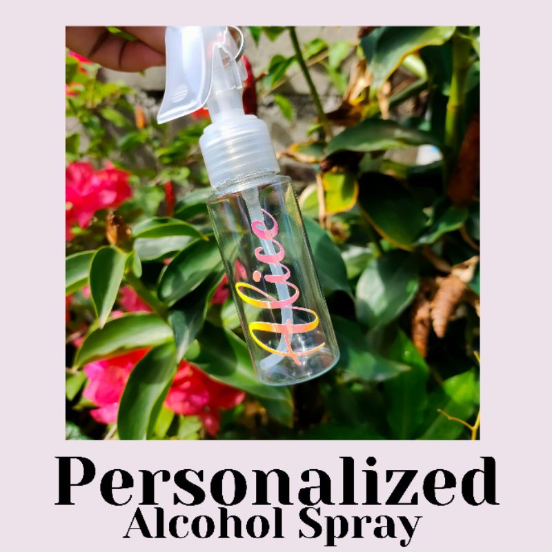 Personalized Alcohol Spray (with Vinyl Name) | Shopee Philippines