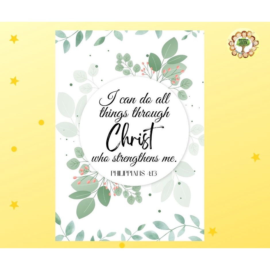 Bible Verses A4 Laminated | Shopee Philippines