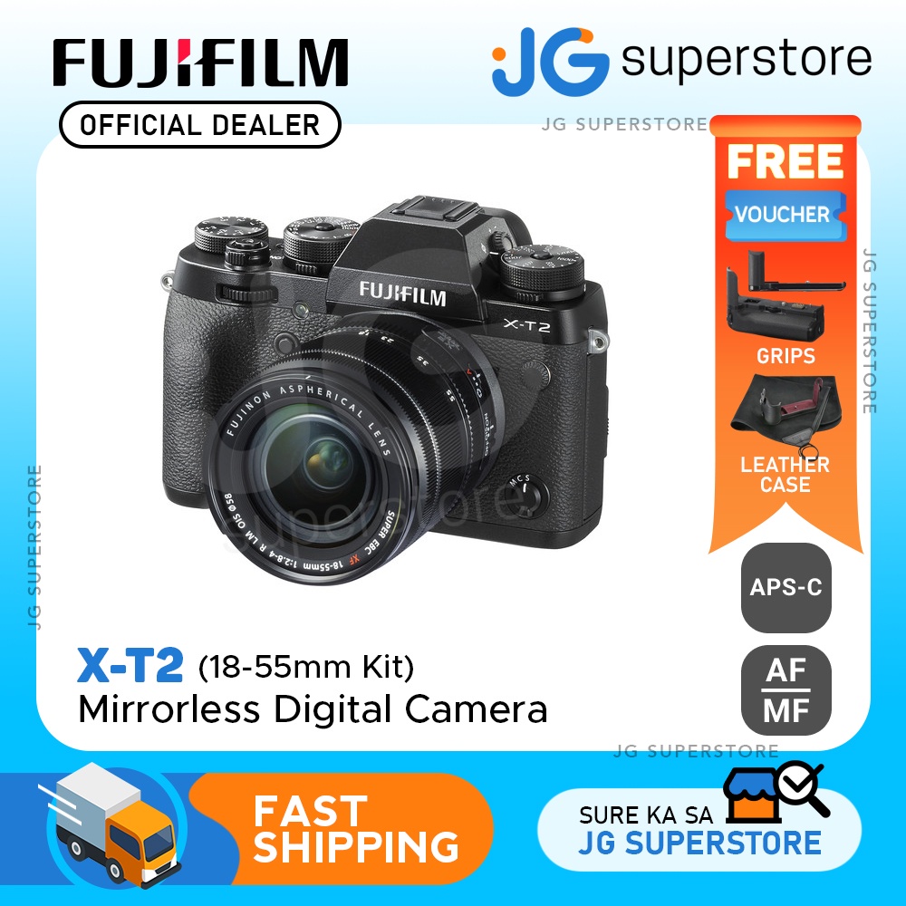 FUJIFILM X-T2 Mirrorless Digital Camera with 18-55mm Lens | JG ...
