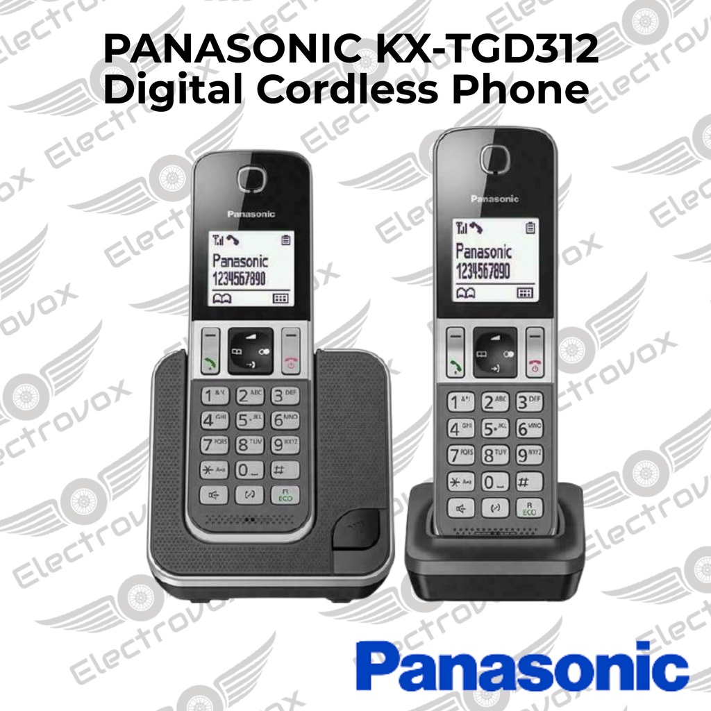 PANASONIC KX-TGD312 Digital Cordless Phone | Shopee Philippines