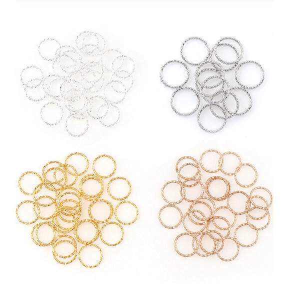 Fashion 8mm /10mm/12mm/15mm/20mm Round Jump Rings Twisted Open Rings ...
