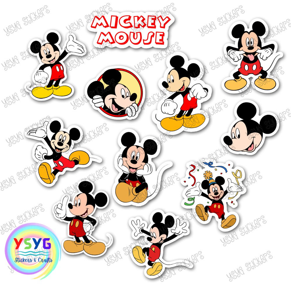 11 PCS Mickey Mouse Sticker Set - #8005 | Shopee Philippines