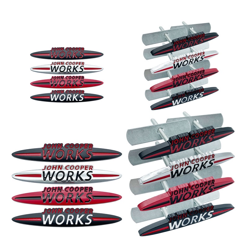 3D Decor Auto Sticker Car Front Grille Badge Emblem For Mini Cooper S ...