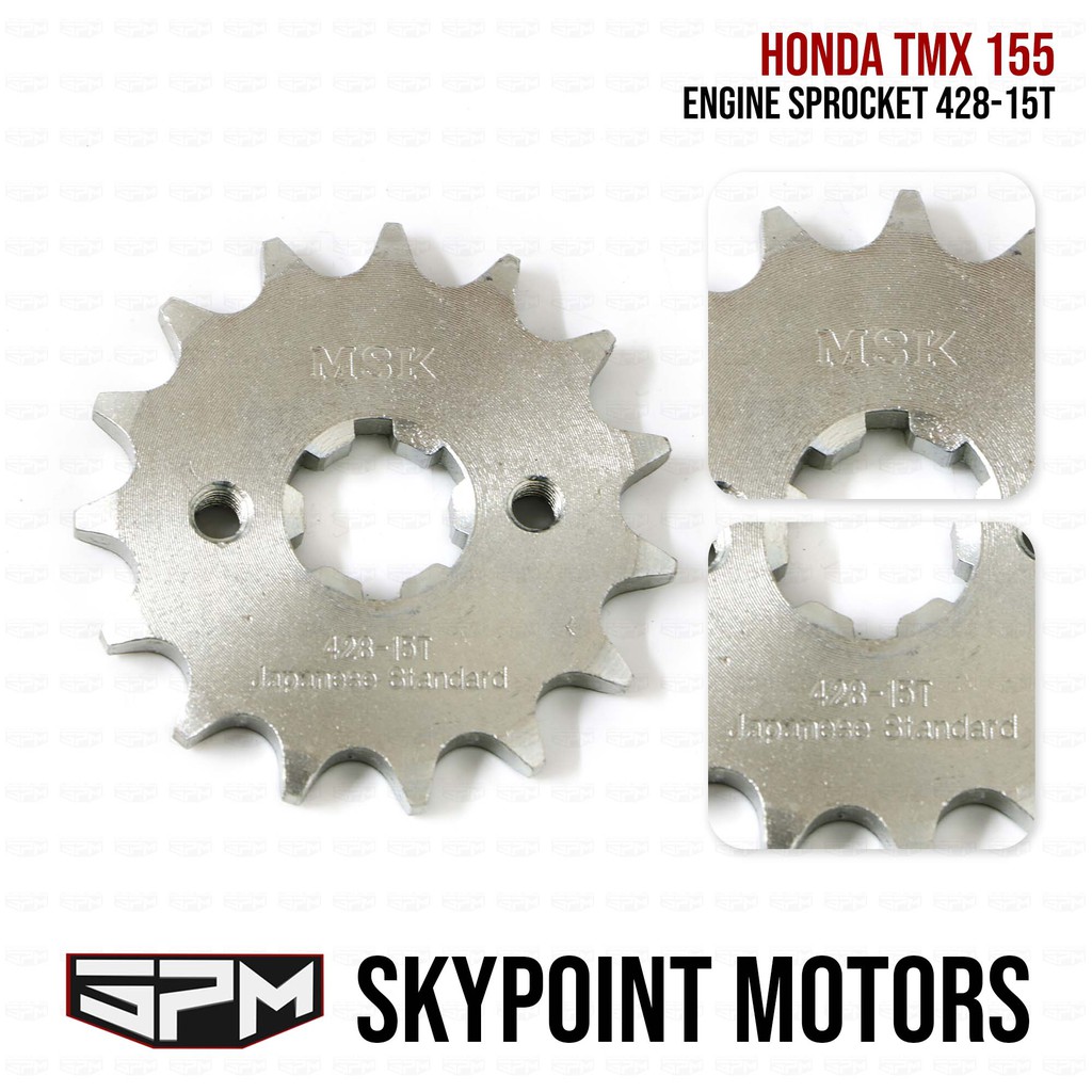 ENGINE SPROCKET 428-15T FOR HONDA TMX 155 (9707-008) | Shopee Philippines