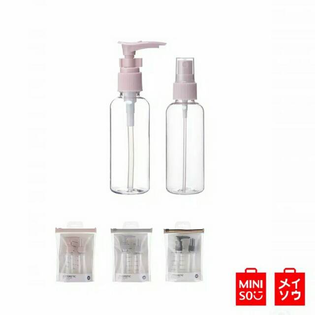 Miniso Travel Bottle Set / skincare / Spray Bottle / Pump Bottle ...