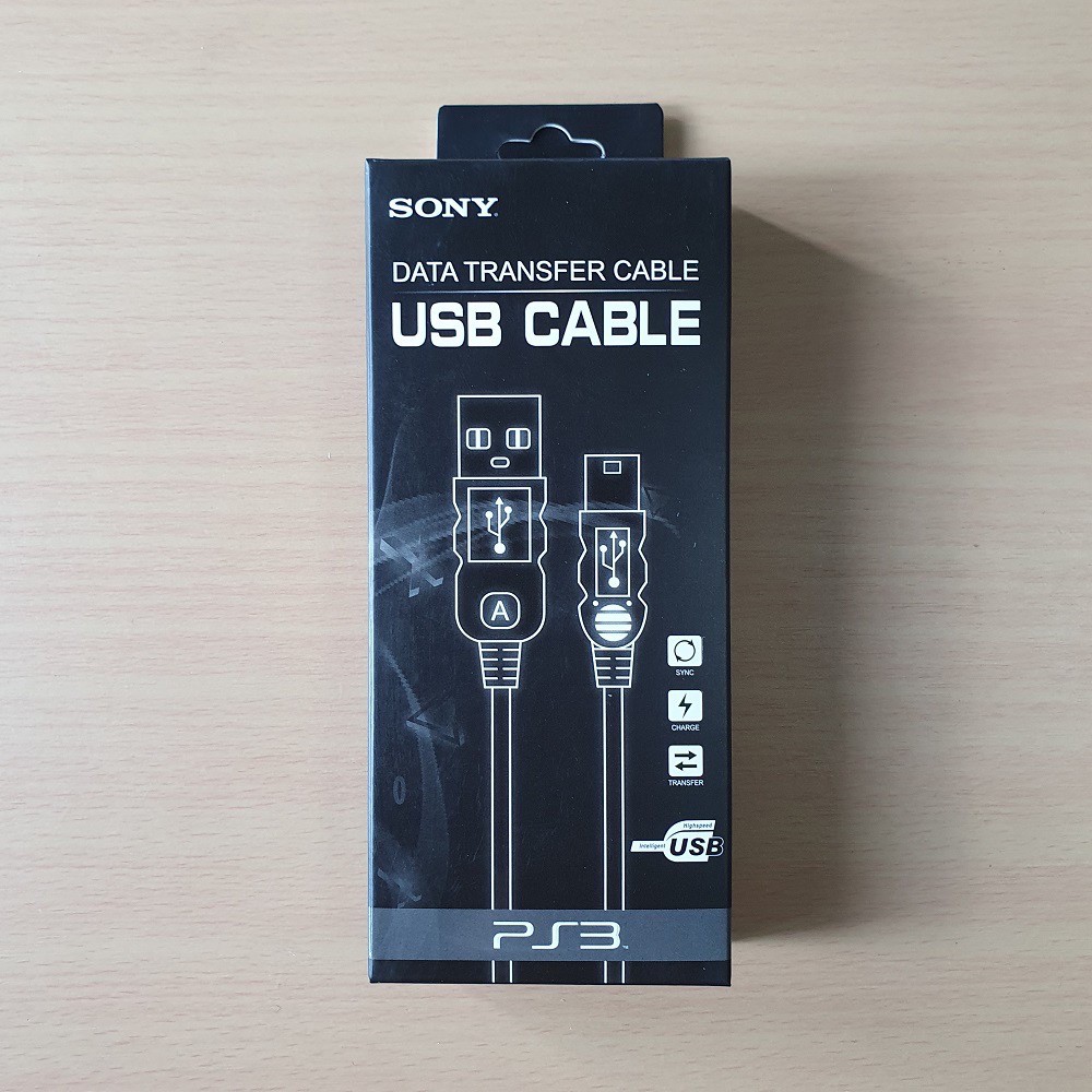 SONY PlayStation 3 PS3 Controller USB Charging Cable 5-pin Mini B 1m ...