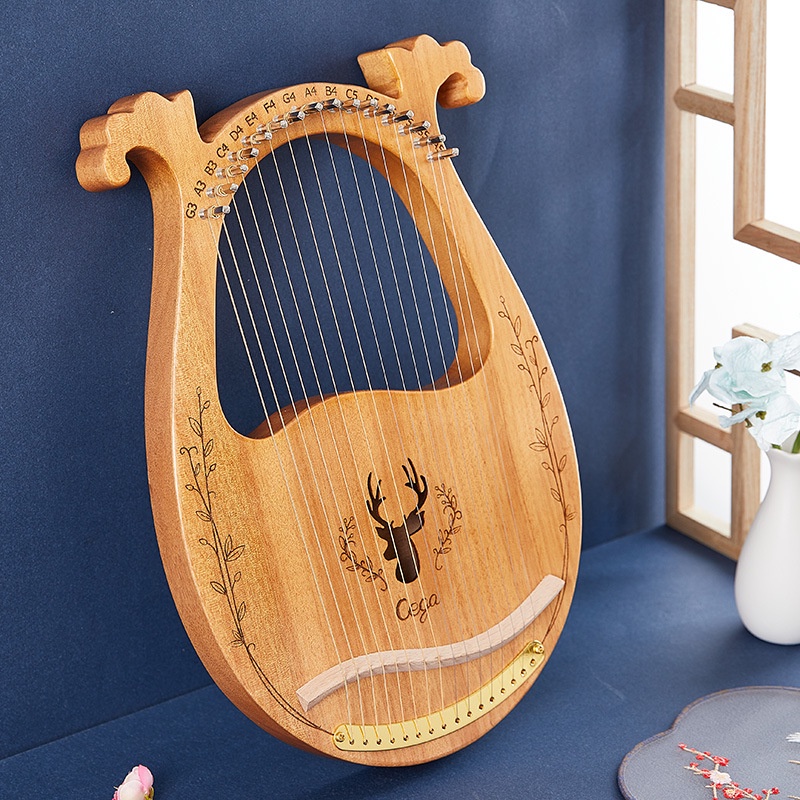 Lyre Harp 16/19/21/24 Strings Piano Harp Lyre Harp Wooden Mahogany Musical Instrument Lyre Harp ...