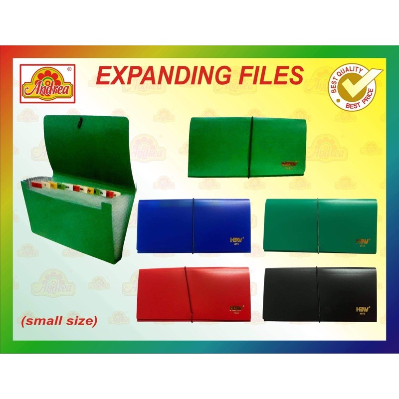Expanding File ( for cheque)Small Size | Andrea | Shopee Philippines
