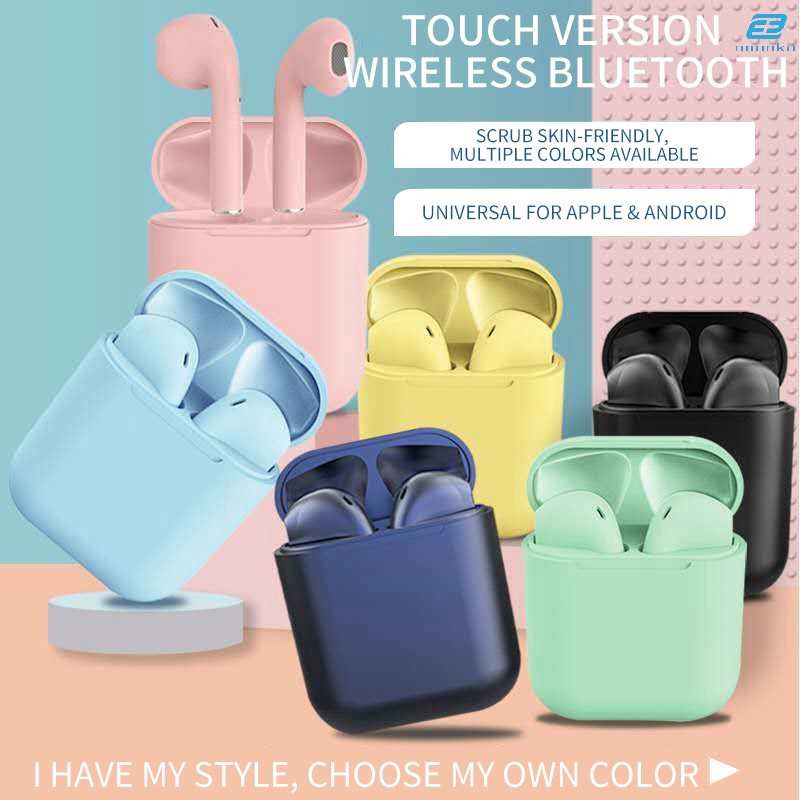 Macaron i12 TWS Bluetooth Wireless Earphone Smart Touch Wireless In-ear ...