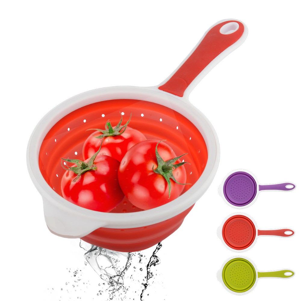 Silicone Collapsible Colander Strainer (Small) Eco Friendly | Shopee ...