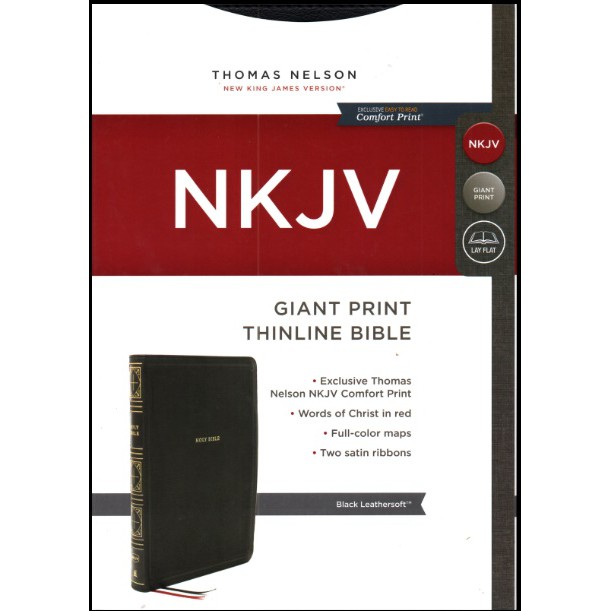 PCBS NKJV Thinline Holy Bible (GIANT PRINT) Lay-Flat (POINT TYPE 12 ...