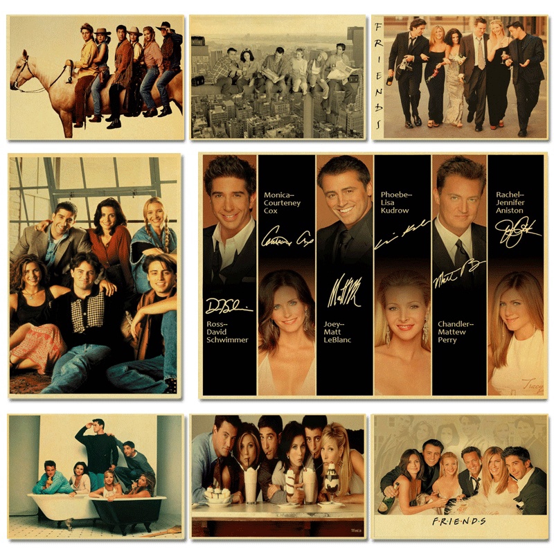TV Series Friends posters kraft paper retro poster home decor wall ...