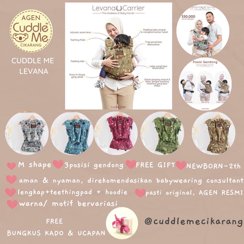 Cuddleme Levana carrier cuddle me carrier | Shopee Philippines