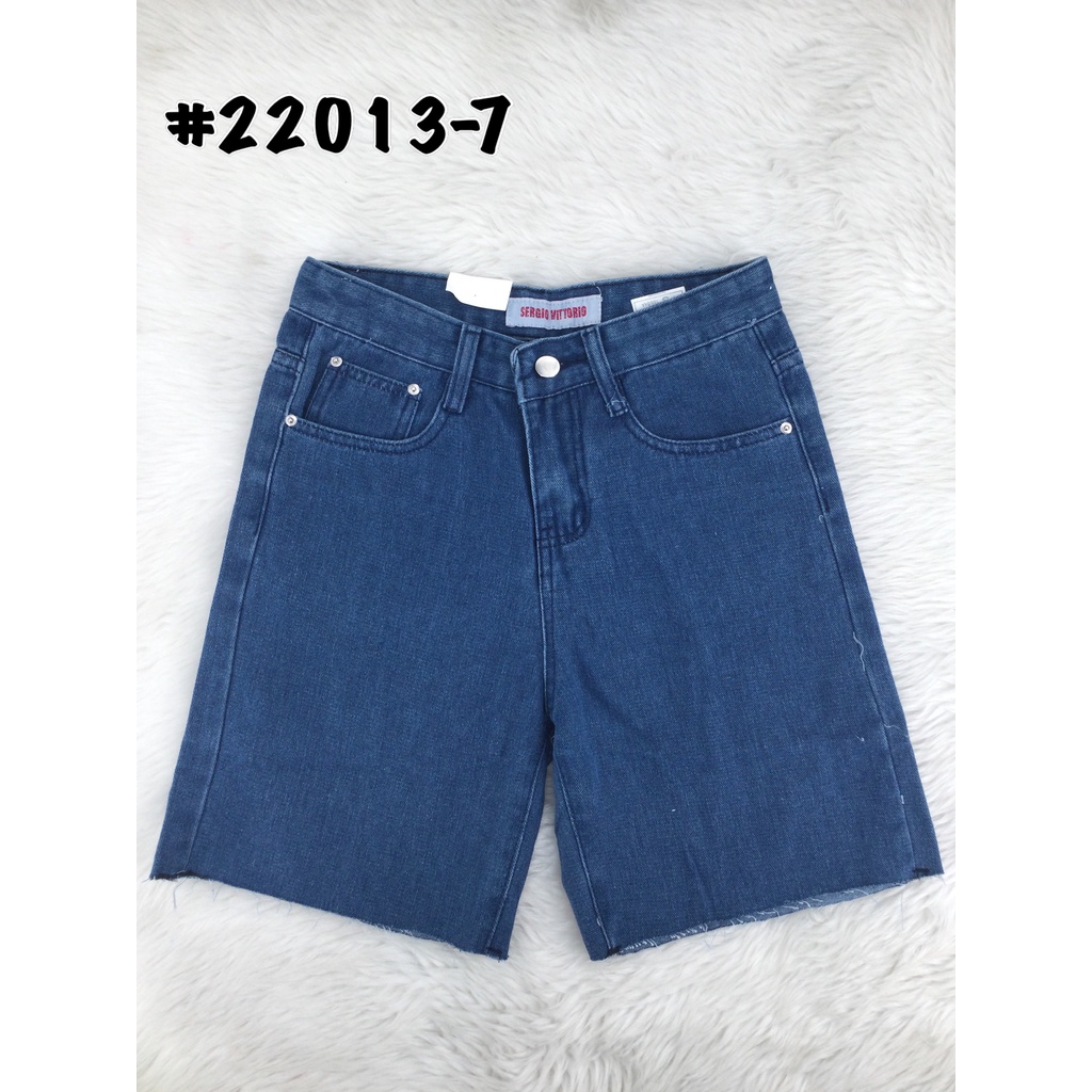 High waist Denim Bermuda Short Tokong Short Size:S-3XL220 | Shopee ...