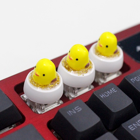 Extremely cute small chicken Keycap (unique resin Keycap) (Artisan ...