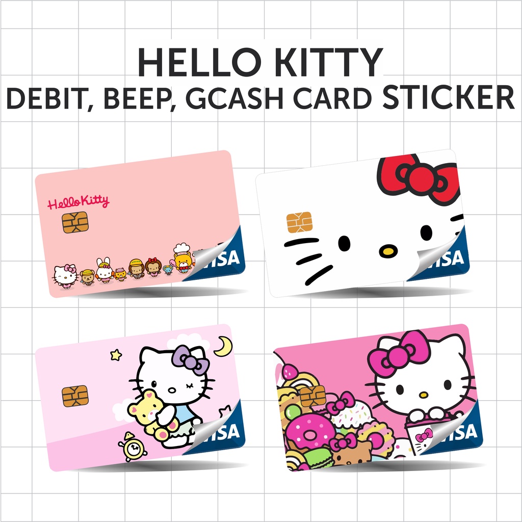 HELLO KITTY ATM BEEP DEBIT CREDIT BANK Card Skin Stickers | APS6UT7 ...