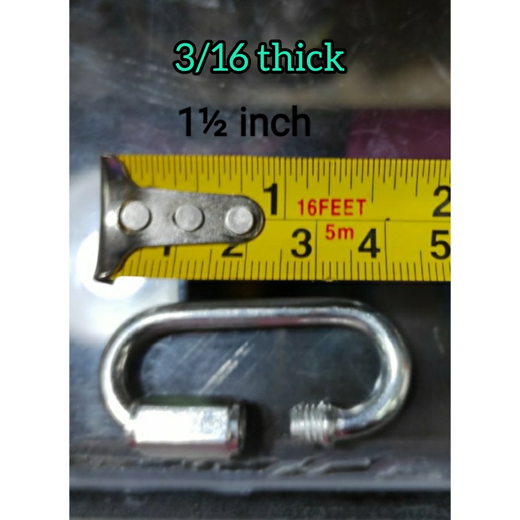 Quick Link Lock Safety Screw Hook Climbing Gear Kadena Chain | Shopee ...