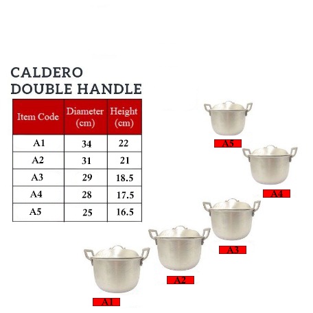 High Quality Extra caldero (A1-A5 ) kaldero | Shopee Philippines