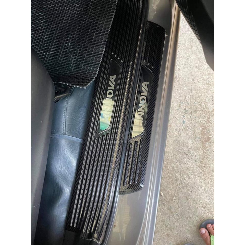 Toyota Innova door sill covers from 2017 to 2021 carbon models | Shopee ...