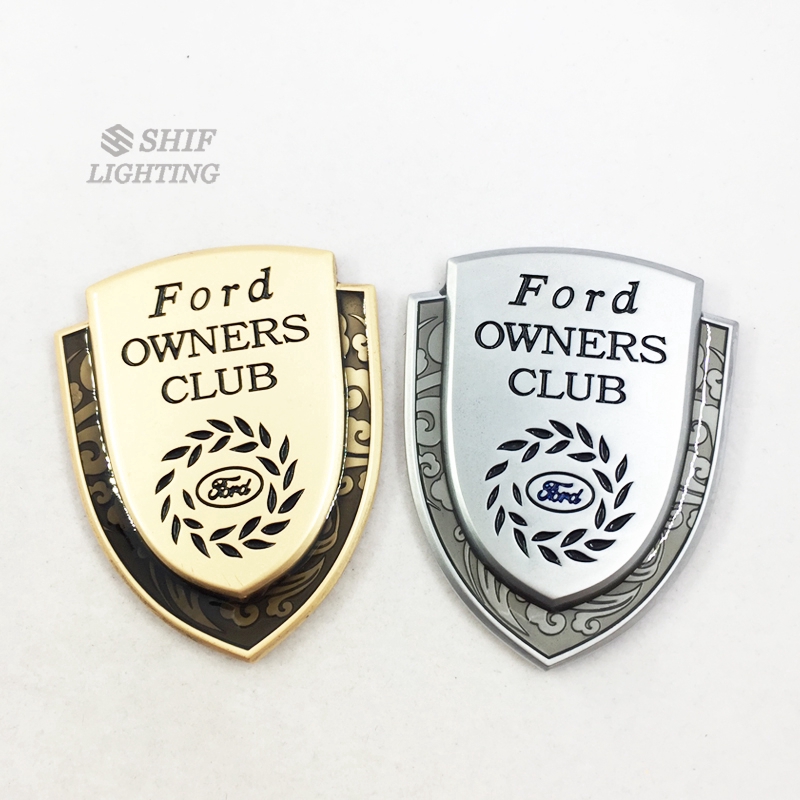 1 x Metal Ford OWNERS CLUB Logo Car Auto Decorative Side Rear Emblem ...